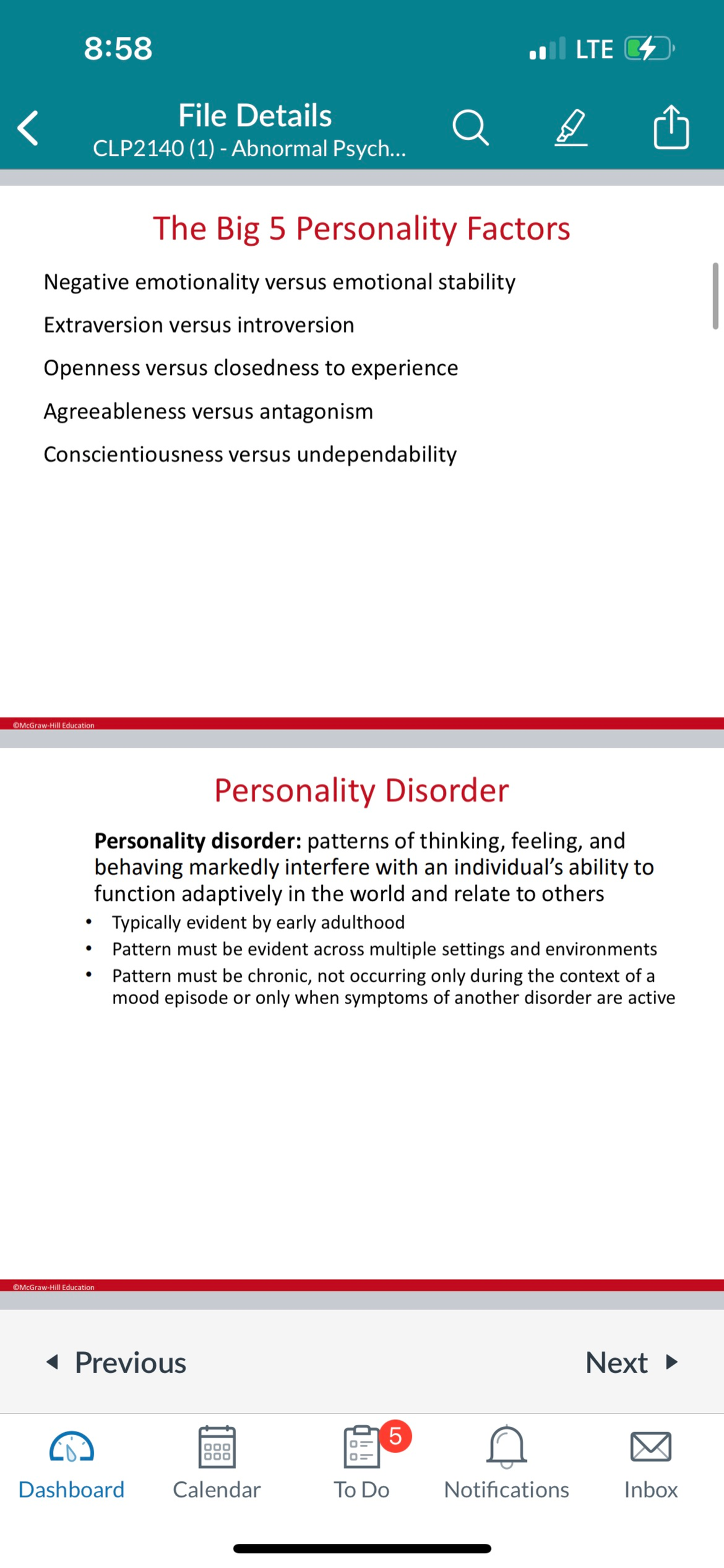 IMG 8216 chapter 9 psych personality disorder - r File Details CLP2140 ...