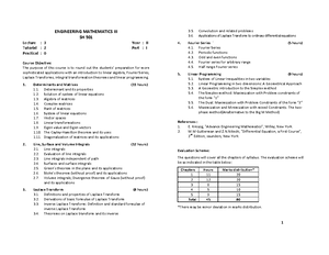 PDE Part 02 - Lecture 3 of PDE - Engineering Mathematics II - Studocu