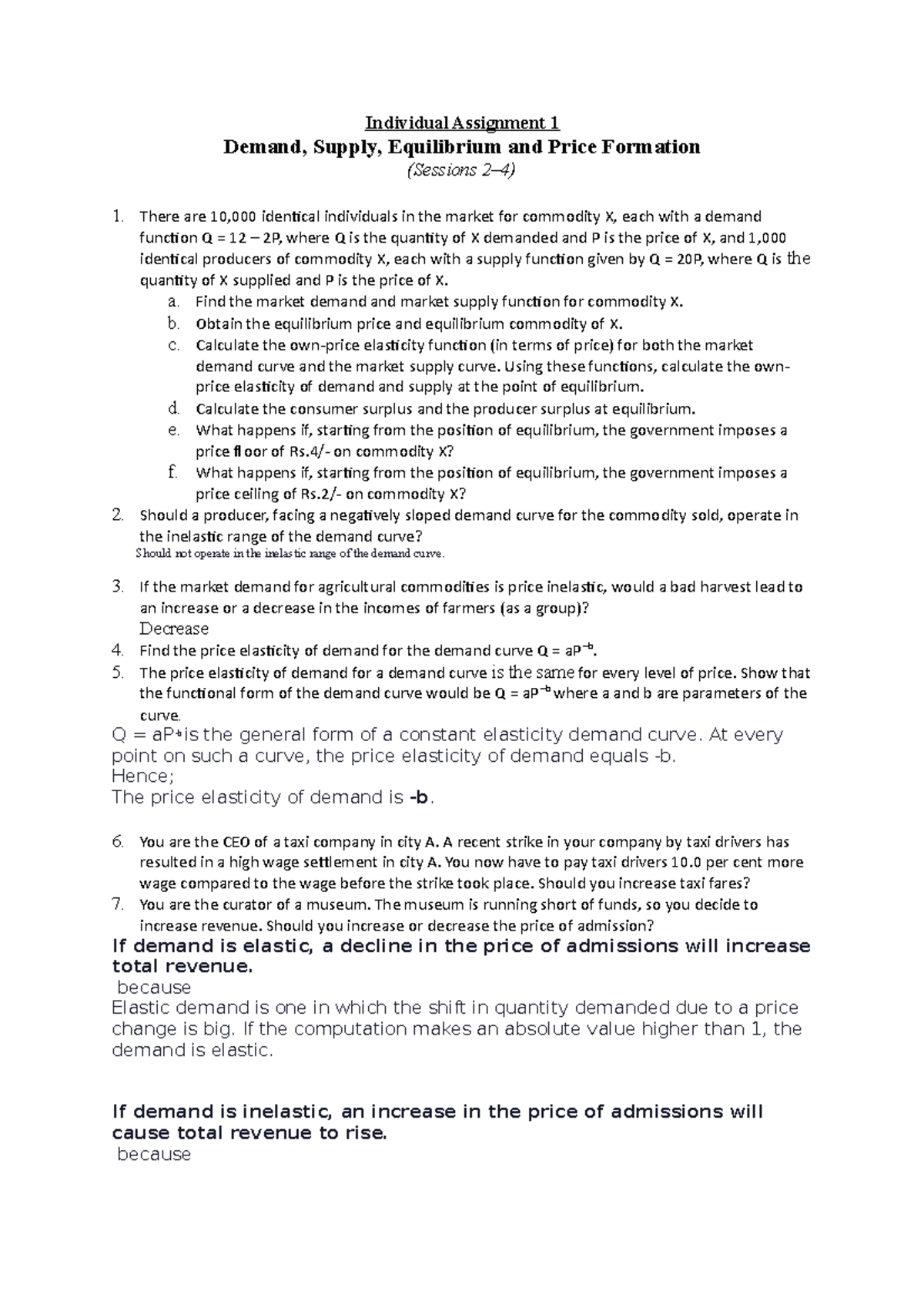 Individual Assignment 01 - There are 10,000 identical individuals in ...
