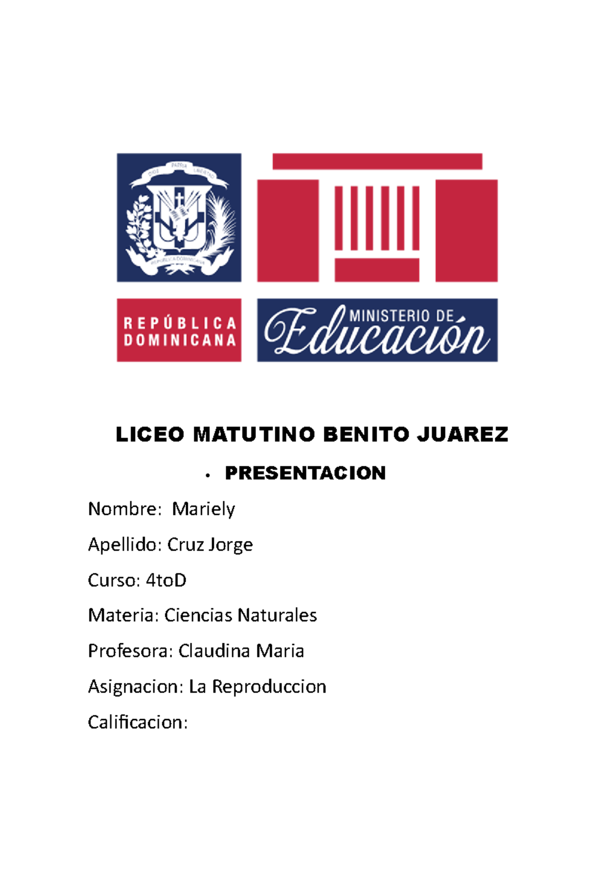 Ciencias Naturales Actividad 4 - LICEO MATUTINO BENITO JUAREZ ...