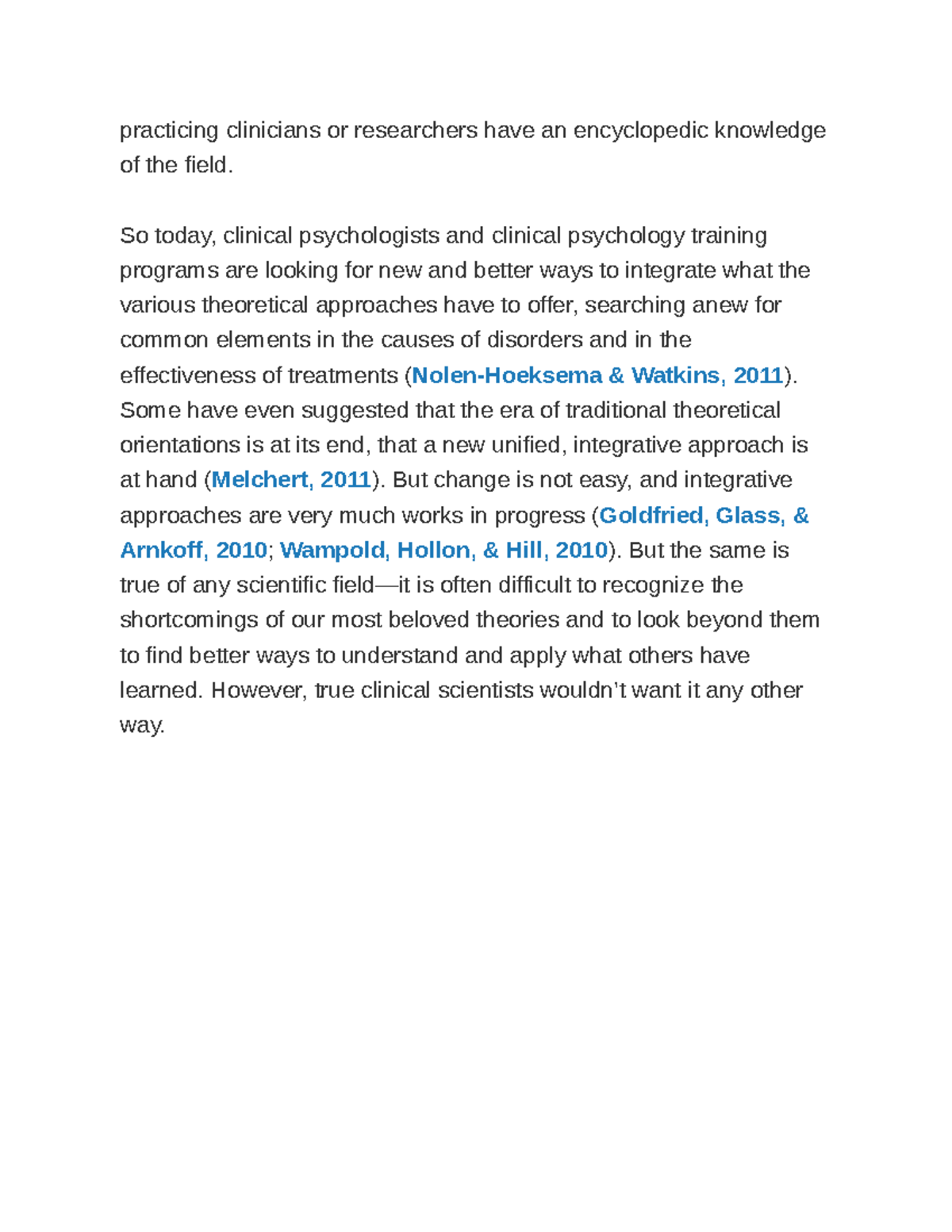 Introduction to clinical psychology 12 - practicing clinicians or ...
