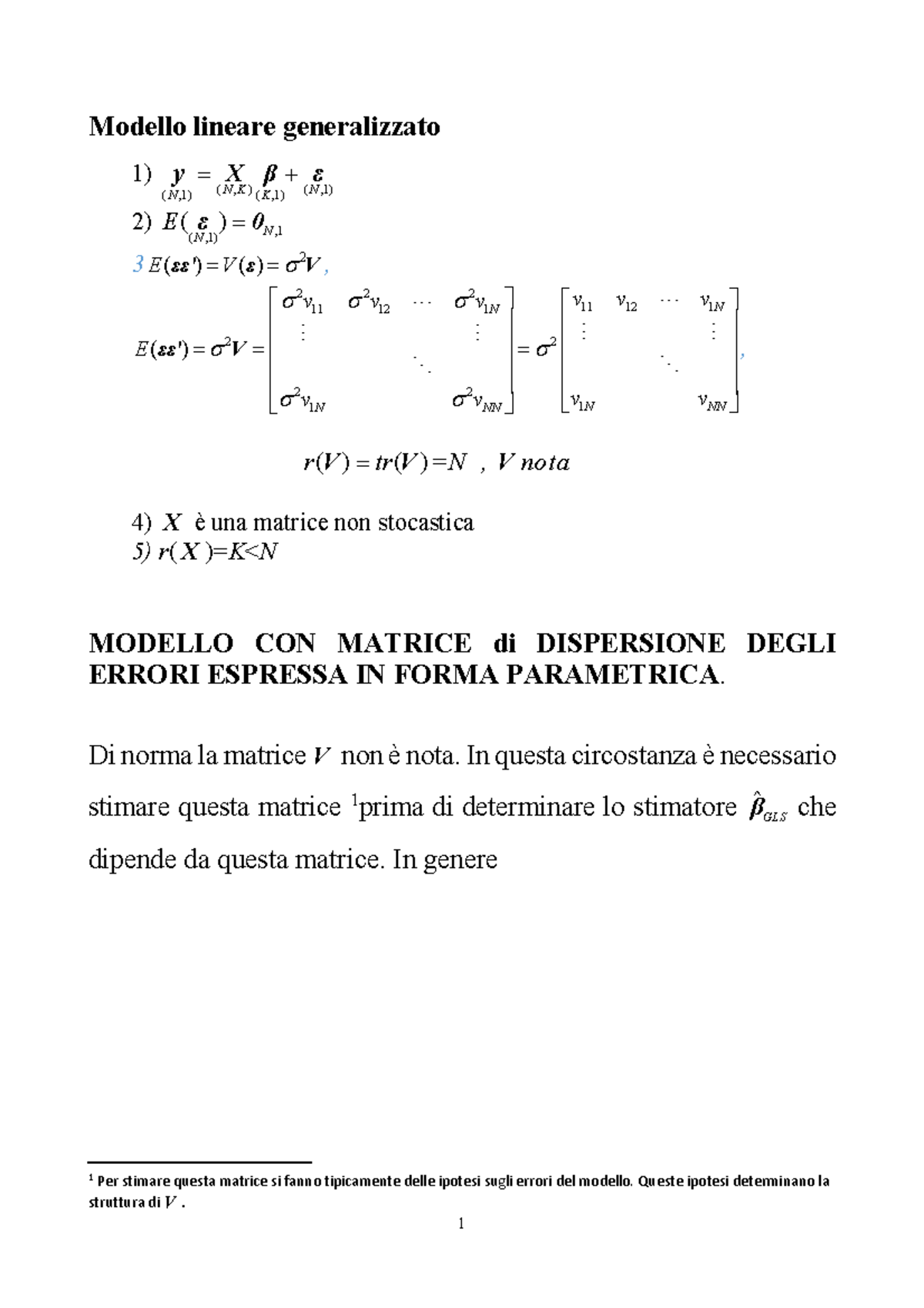 Modello lineare generalizzato 2F BS - Modello lineare generalizzato ...