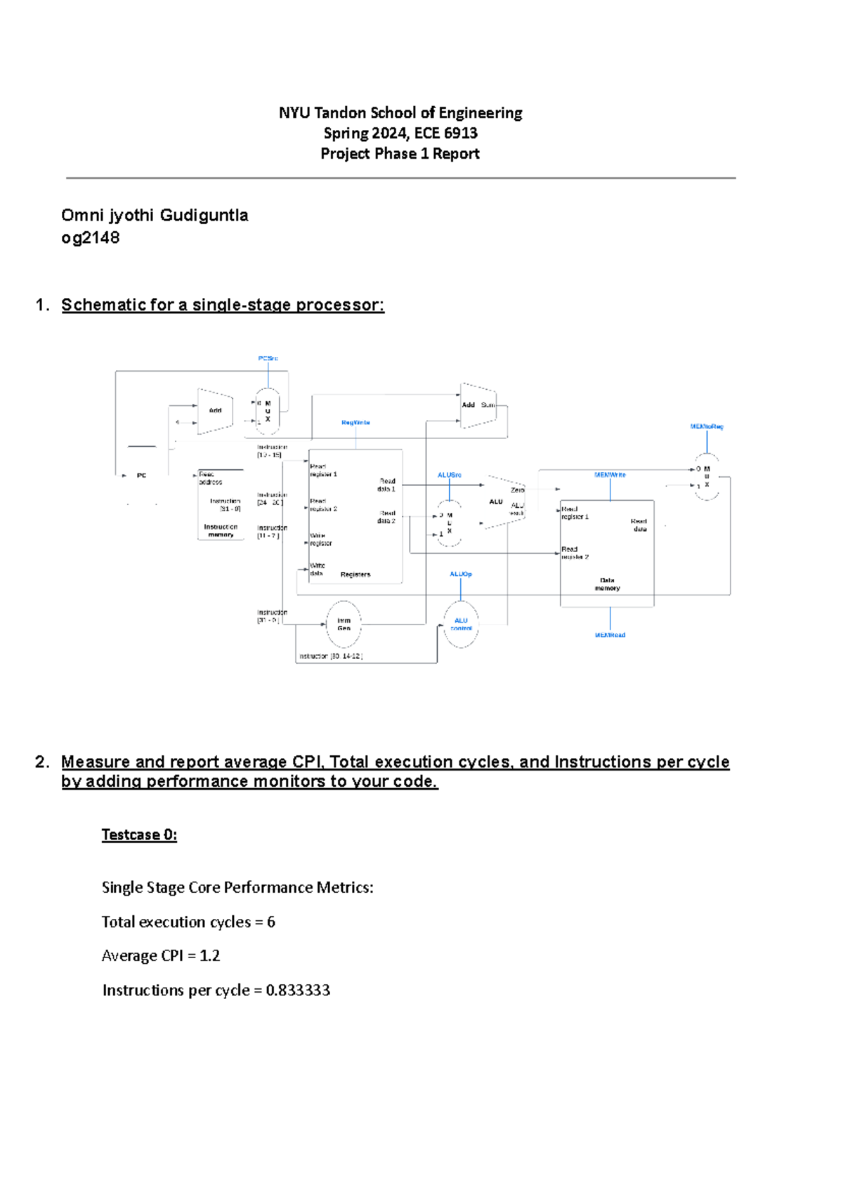 CSA project phase-1 - NYU Tandon School of Engineering Spring 2024, ECE ...
