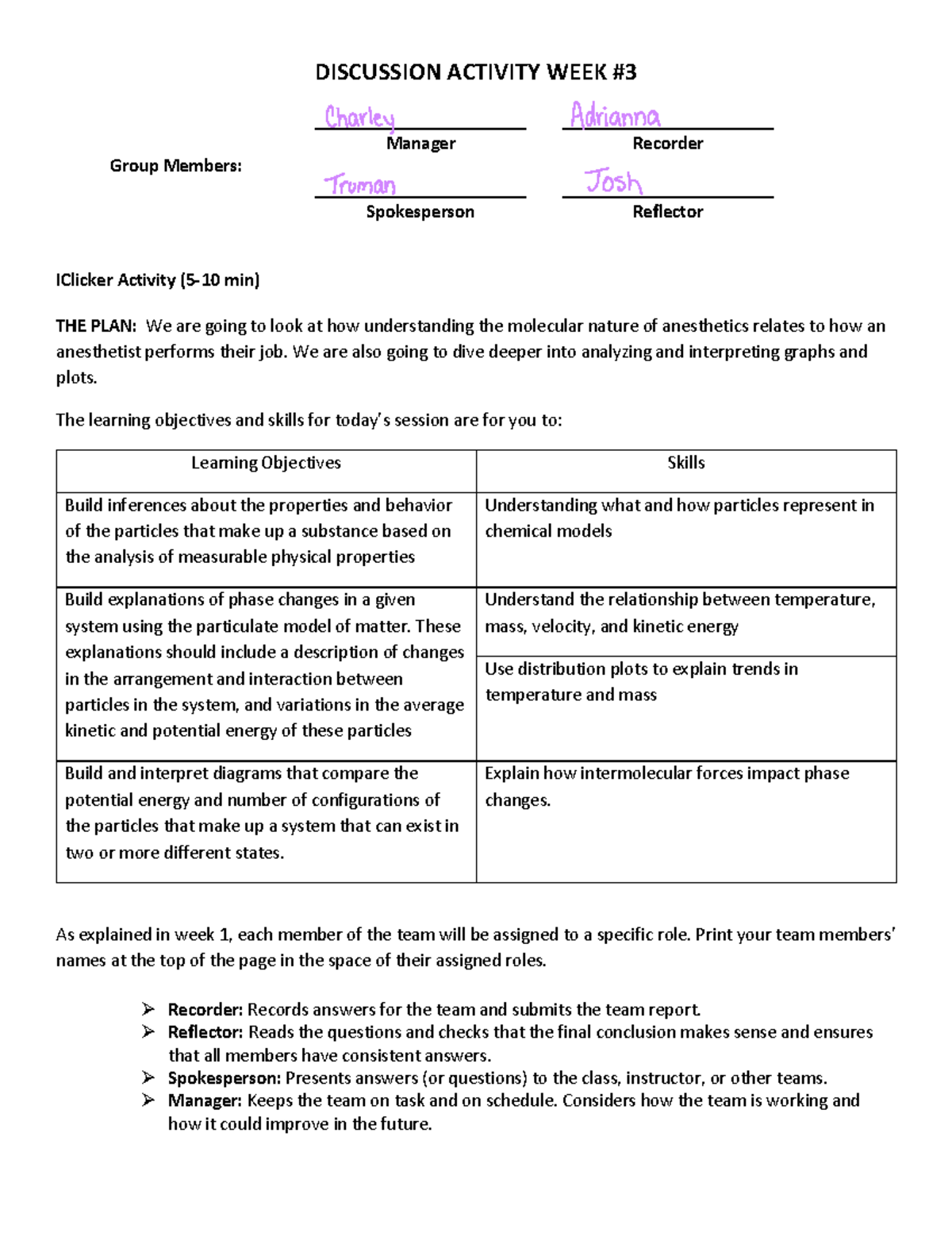 Discussion+Worksheet+Week+3 - DISCUSSION ACTIVITY WEEK Group Members ...