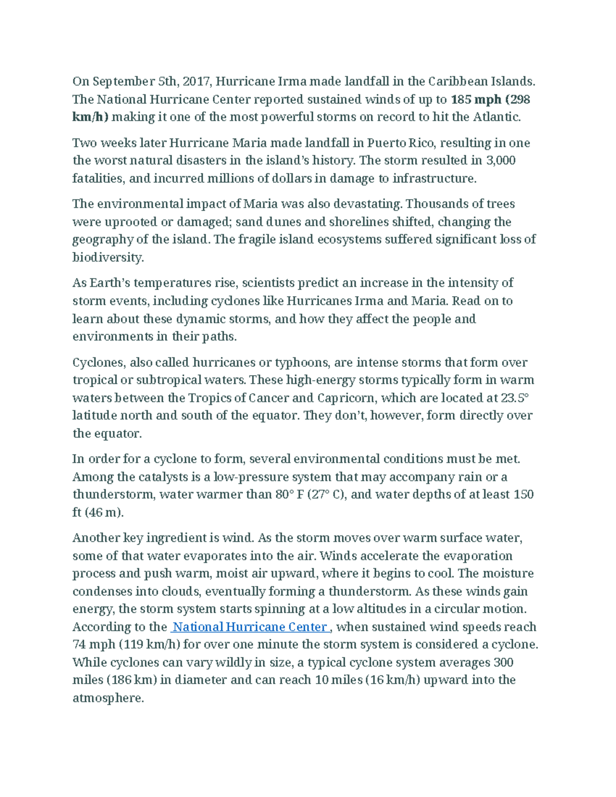 Document 88 - Kelly Crook - On September 5th, 2017, Hurricane Irma made ...