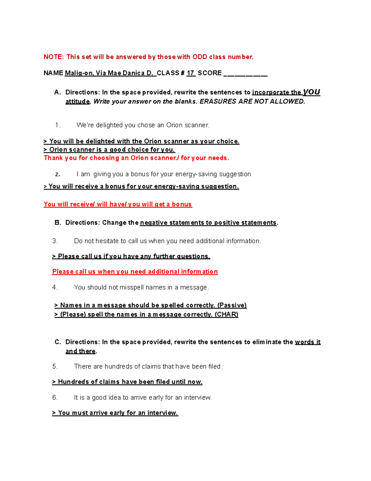 Worksheet FOR GE- Professional Communication - NOTE: This set will be ...