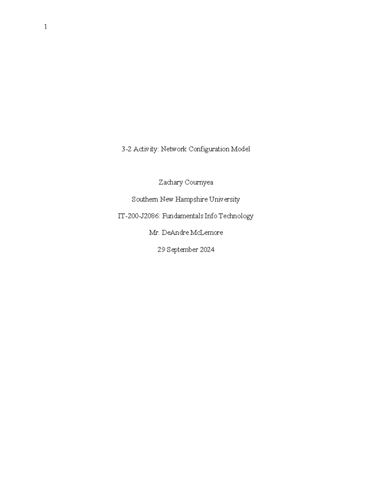 3-2 Activity Network Configuration Model - 3-2 Activity: Network ...