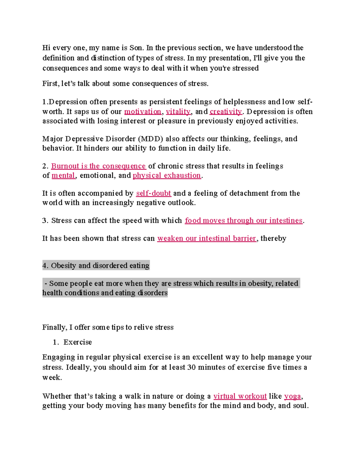 Script - ádasdsa - Hi every one, my name is Son. In the previous ...