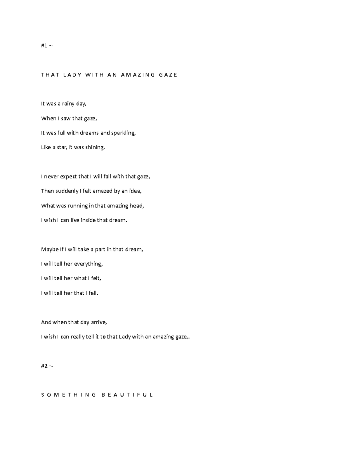 A Collection of Randomly Themed, Styled and Types of Poems - #1 - T H A ...