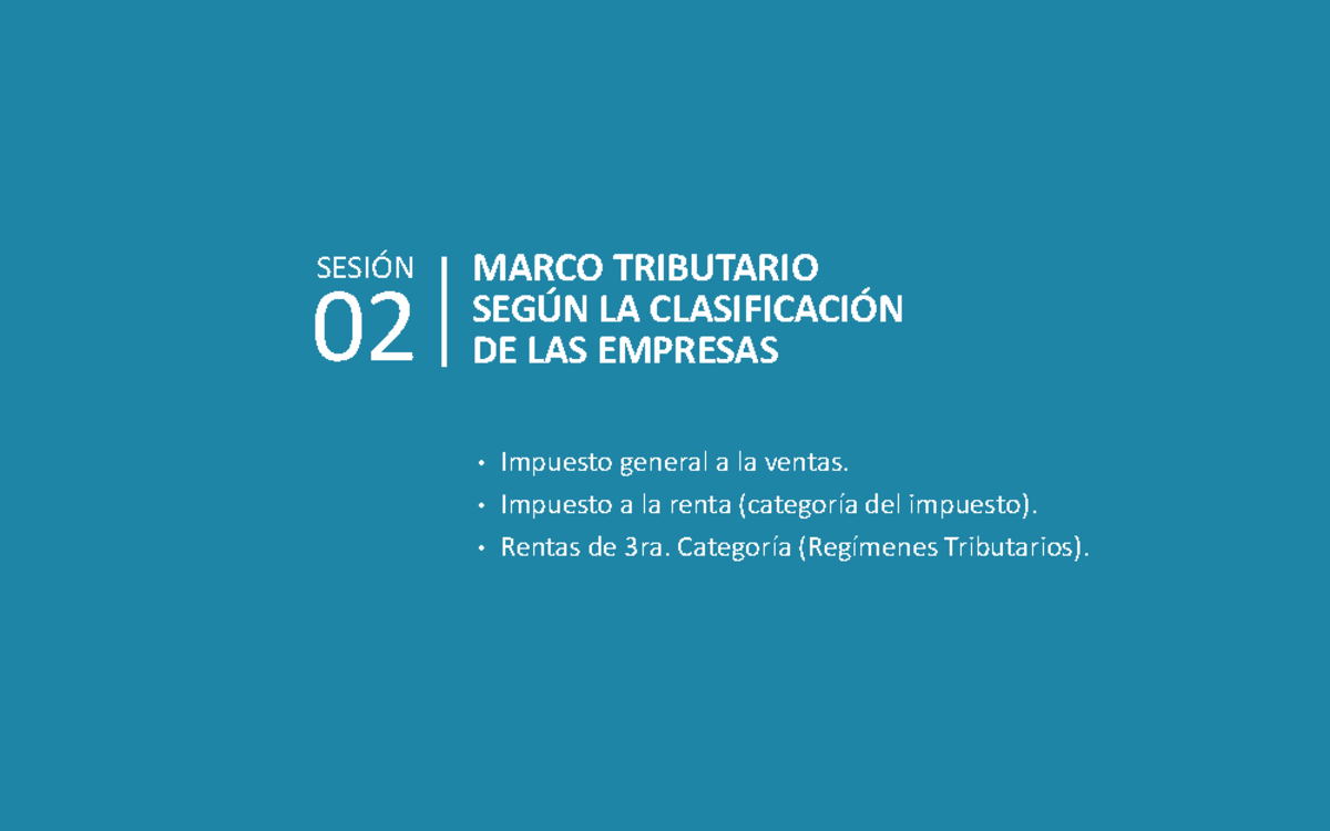 30151-S02- Presentacion - SESIÓN 02 MARCO TRIBUTARIO SEGÚN LA ...