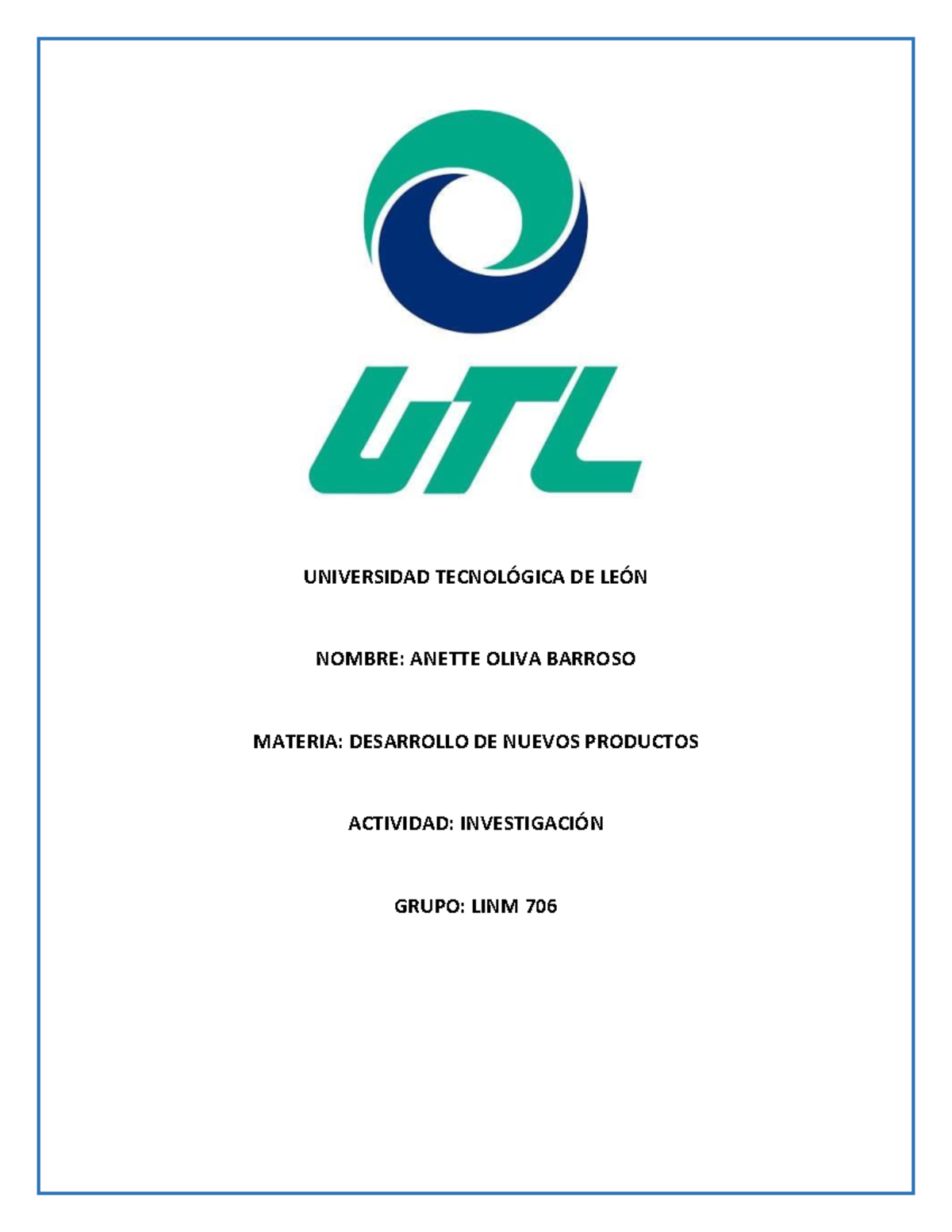 ACT 1 Investigación - Sólo la subi para ver un documento, ignoren ...