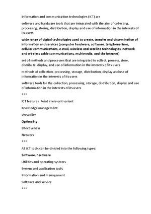 1 An ICT role in key sectors Нурай - Information and communication ...