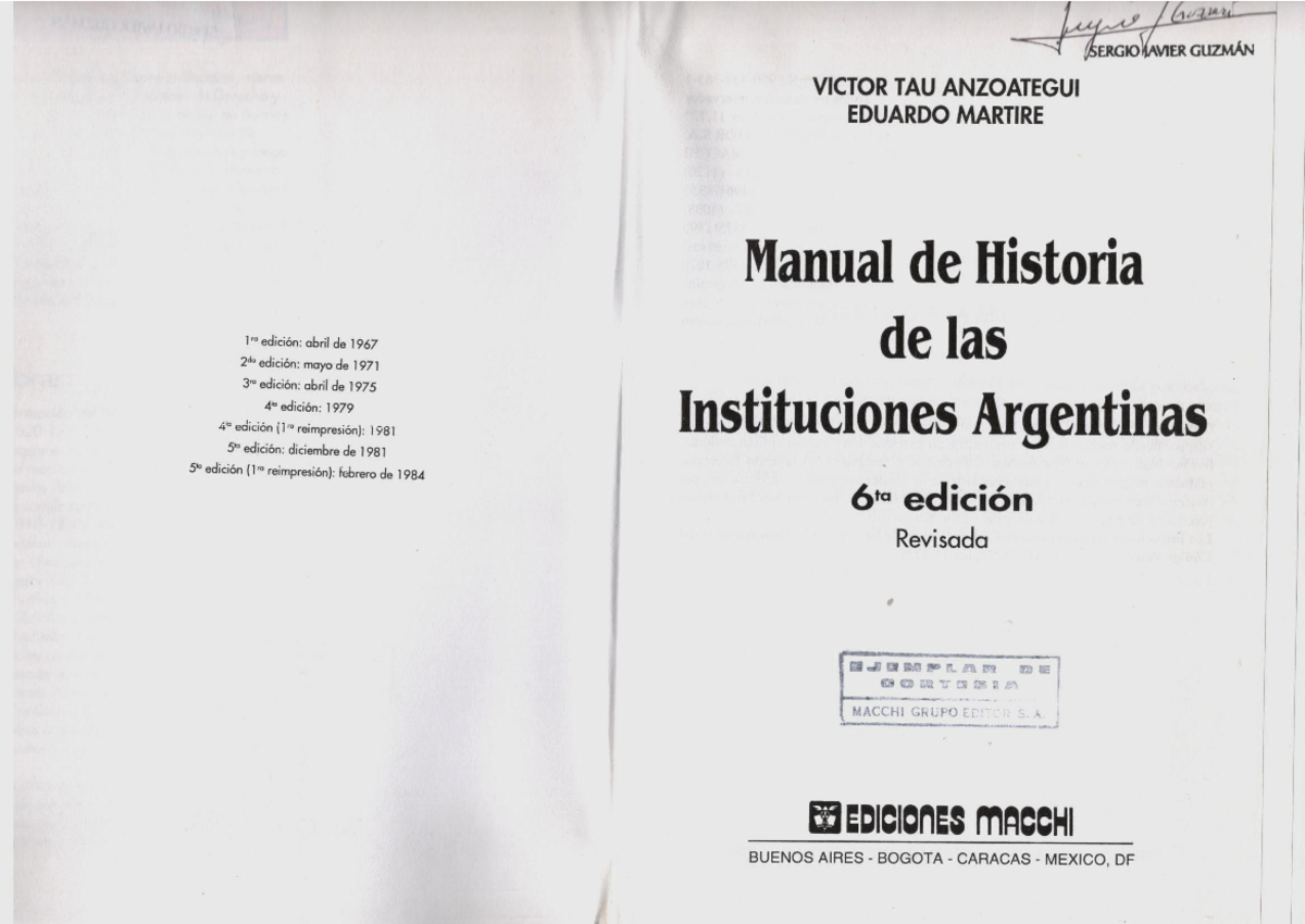 Cap.3-Cap.4-Cap.5 Manual de Hist. de las Inst. Arg - GUZMÁN VICTOR TAU ANZOATEGUI EDUARDO ...