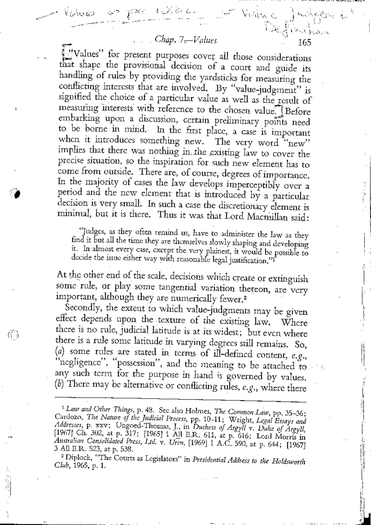 Value Judgment Definition by Dias - Vdlues as per risia judgement ...