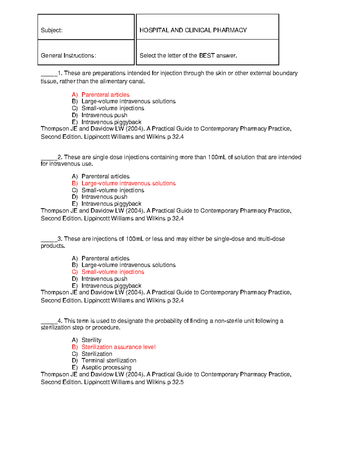 Pacop Red - Dispensing 1 - _____1. These are preparations intended for ...
