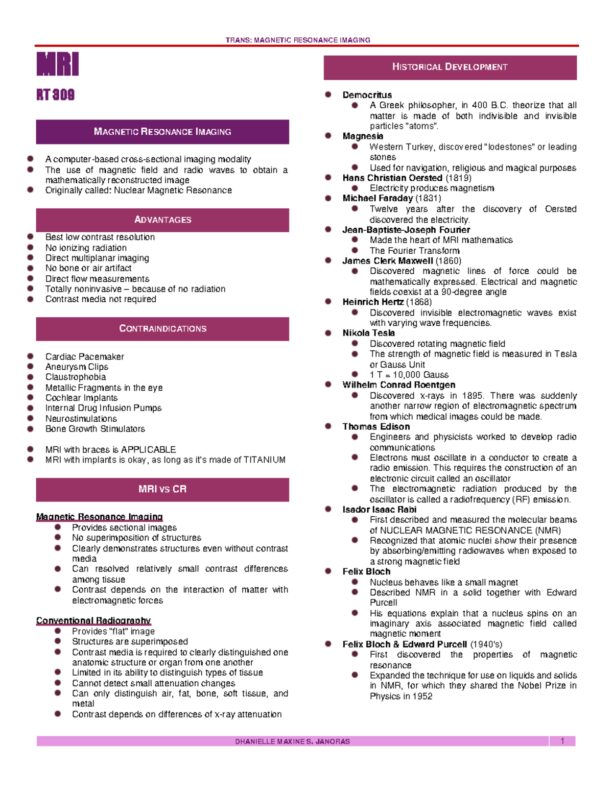 MRI-Trans- Prelim - sdgsdgsdgsdg - MRI RT 309 A computer-based cross ...