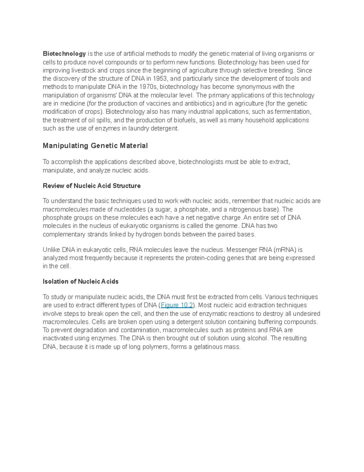 Cloning and genetic engineering - Biotechnology is the use of ...