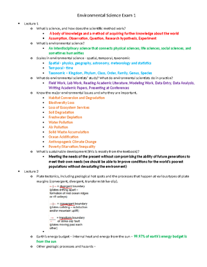 Module 6 - Environmental Science Notes for exam - Module 6 Energy ...