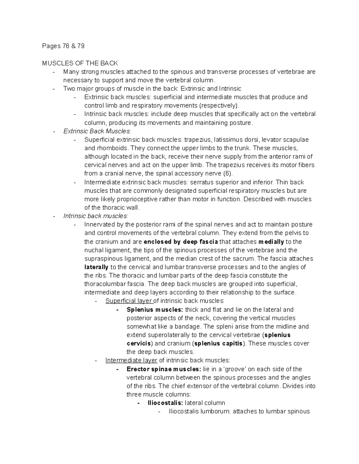 Clinical Anatomy Textbook Notes (Moore's Clinical Anatomy)- Chapter 2 ...