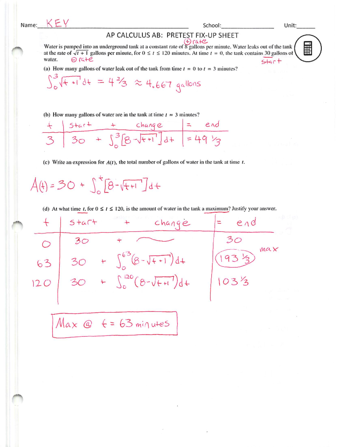 Calc Fix-Up 8 KEY - stff - math3324 - Studocu