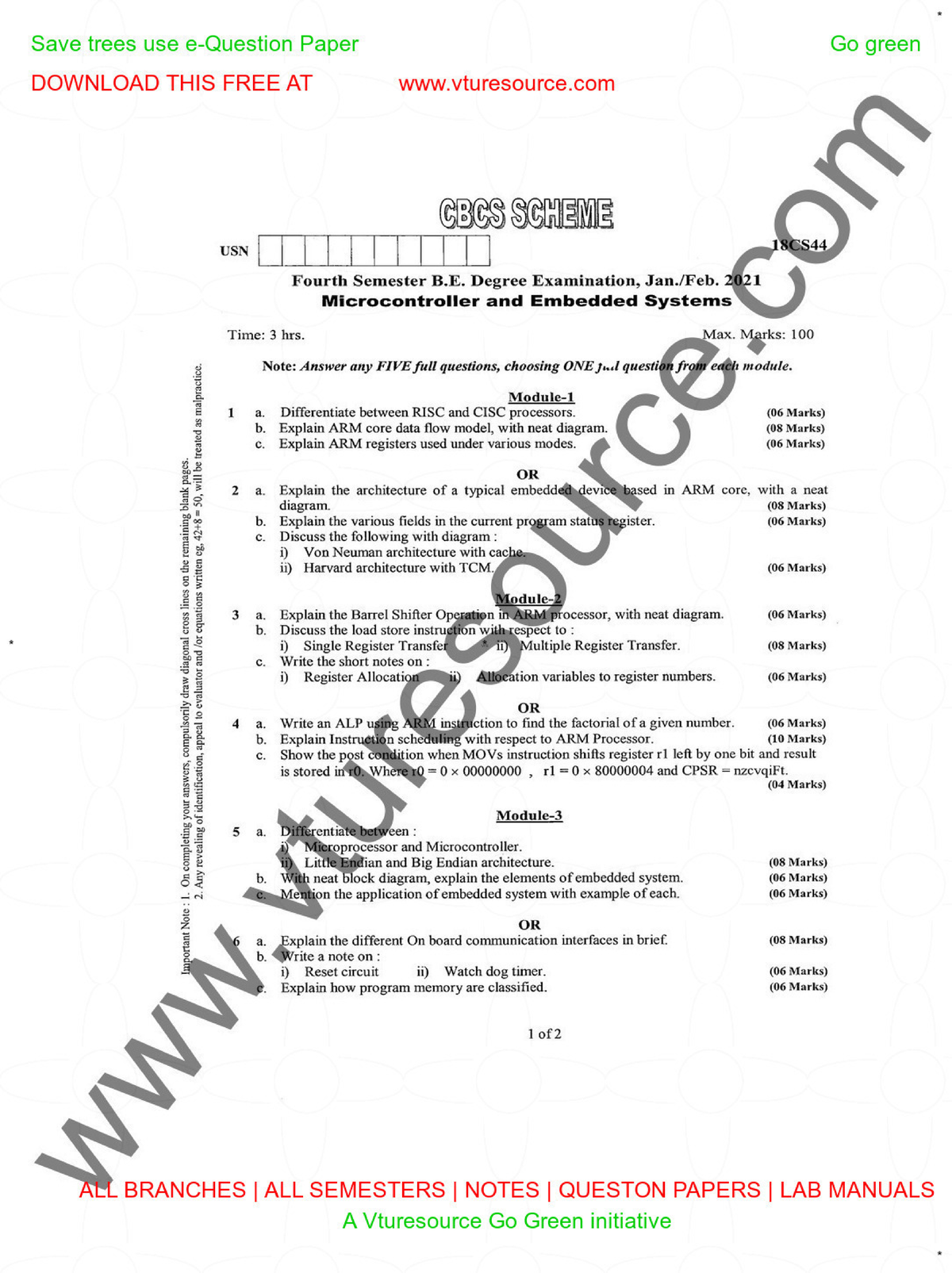 Mc-Feb-2021 - Question paper - Computer science - Studocu
