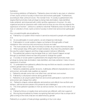 Allan Johnson - Patriarchy the System - “Patriarchy, the System: An It ...