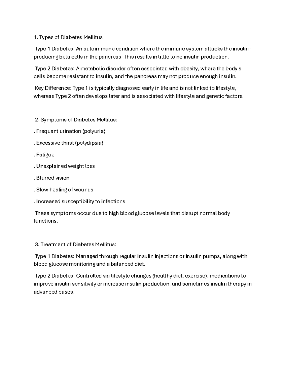 Diabetes fact file - Hello - Types of Diabetes Mellitus Type 1 Diabetes ...