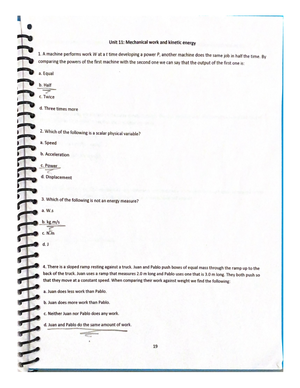 Guide 1st Partial Evaluation Matter and Energy I - Nombre: Emma Cruz Martínez Matricula: Al ...