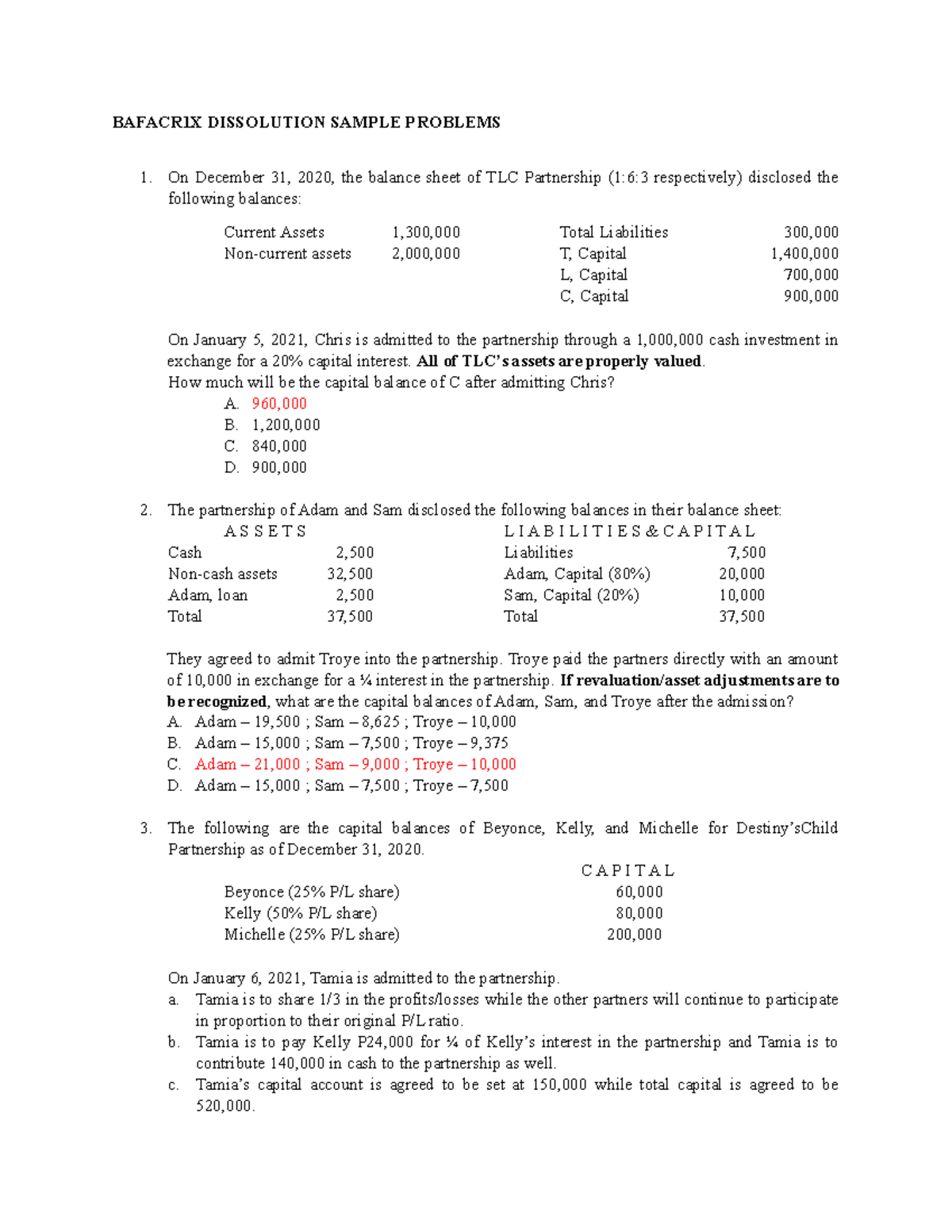 Bafacr 1X Dissolution Sample Problems - BAFACR1X DISSOLUTION SAMPLE ...