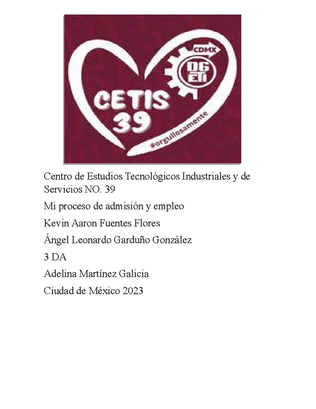 proyecto 5ca cetis - Centro de Estudios Tecnológicos Industriales y de ...