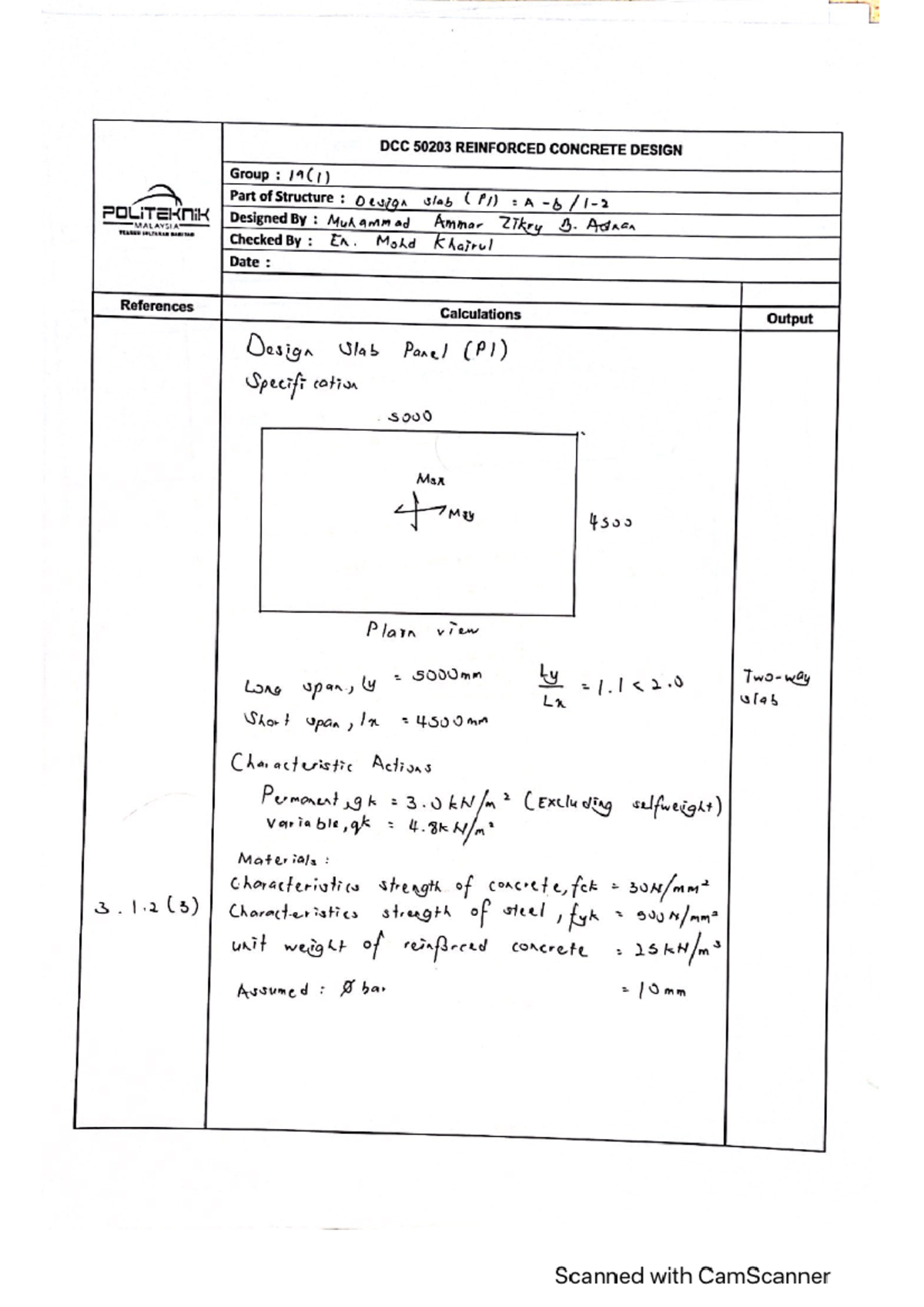Slab and column - Chemical Technology Engineering (Industrial ...