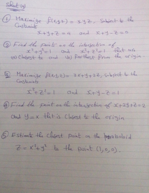 Convex Optimization Sheet 2 - Sheet 2) (T) 1) flx,y) P, 1) if 4x, 2x 3y ...