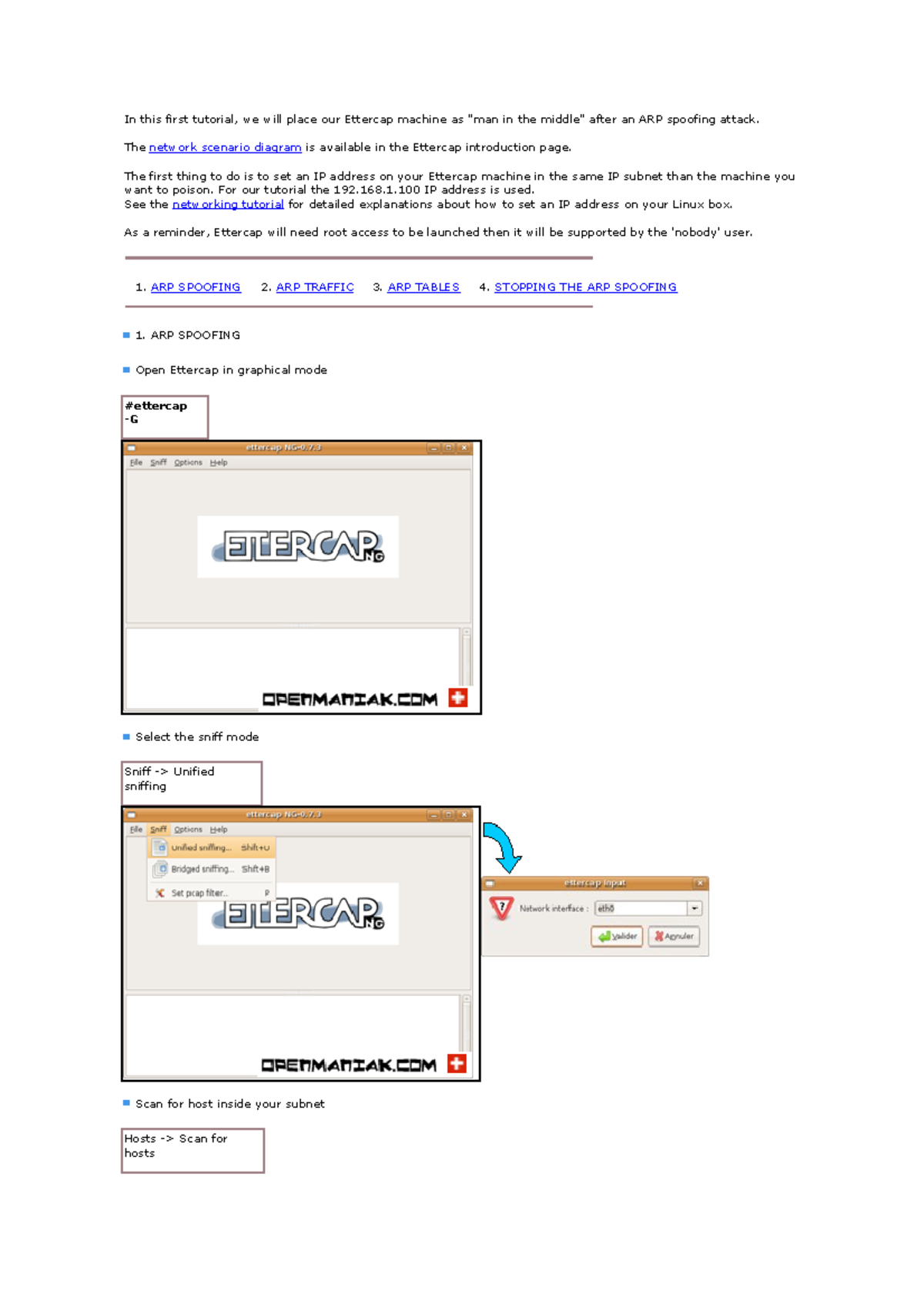 Arp Ettercap - gfhgfjghjghujhkjkjkjlkjkljhjhjhfkfhfk - In this first ...