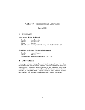 CSE340F17 Project 4_intructions - CSE 340 Spring 2017 – Project 4 Due on November 29, 2017 by 11 ...