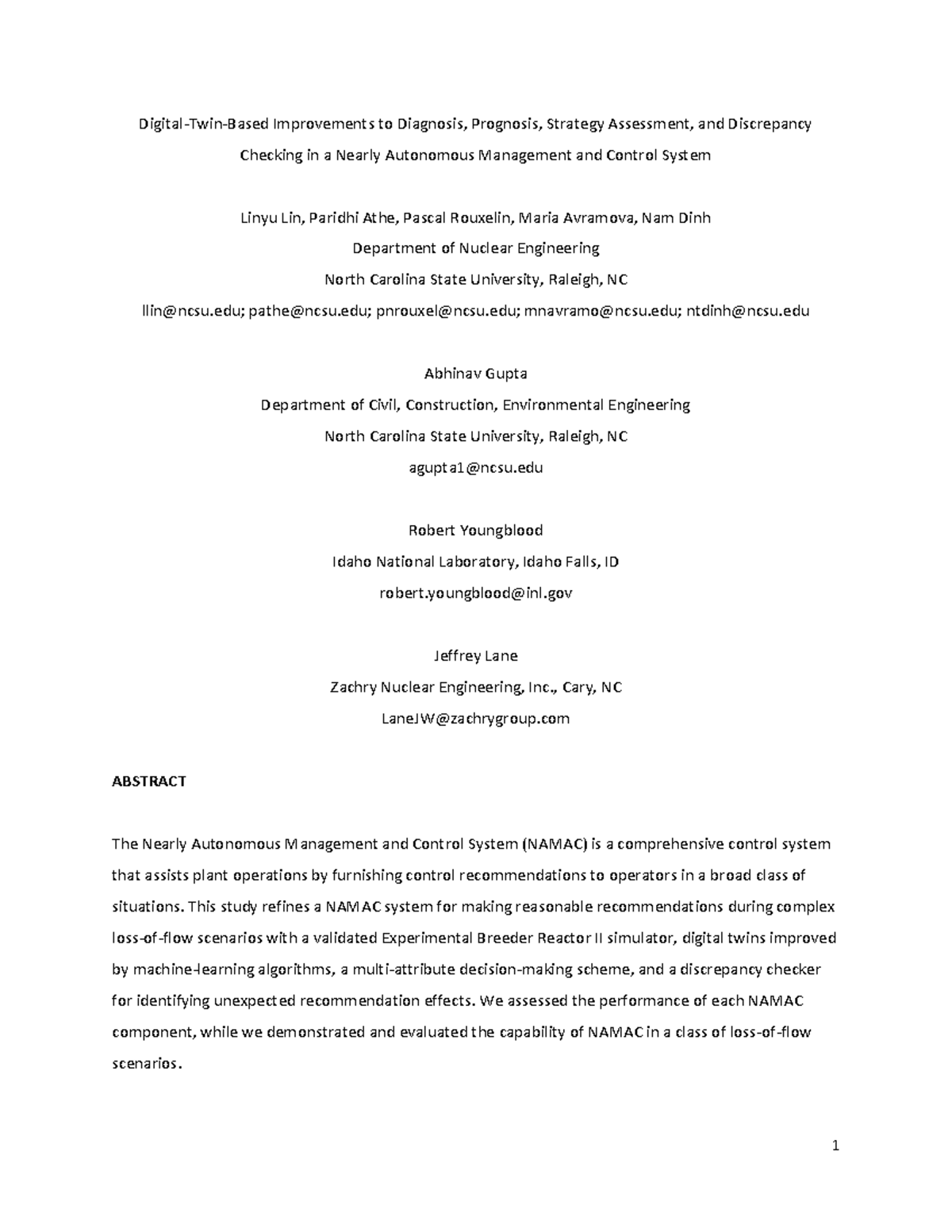 Discrepancy checking in a nearly autonomous management and control ...