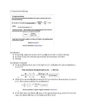 PHYS 2001 Notes, Ch. 1 - 1 The Nature of Physics From very big to very ...