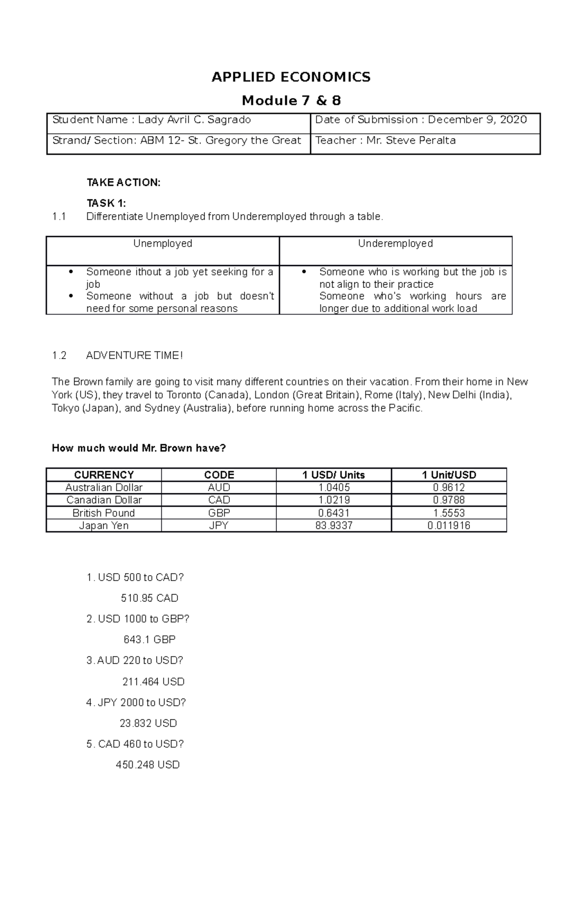 module 7 and 8 lecture notes - APPLIED ECONOMICS Module 7 & 8 TAKE ...