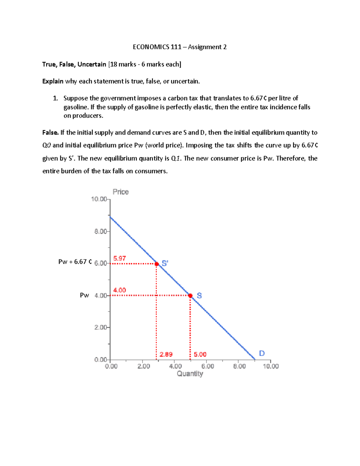 Economics 111 Assignment 2 Warning Tt Undefined Function 32 Warning Tt Undefined