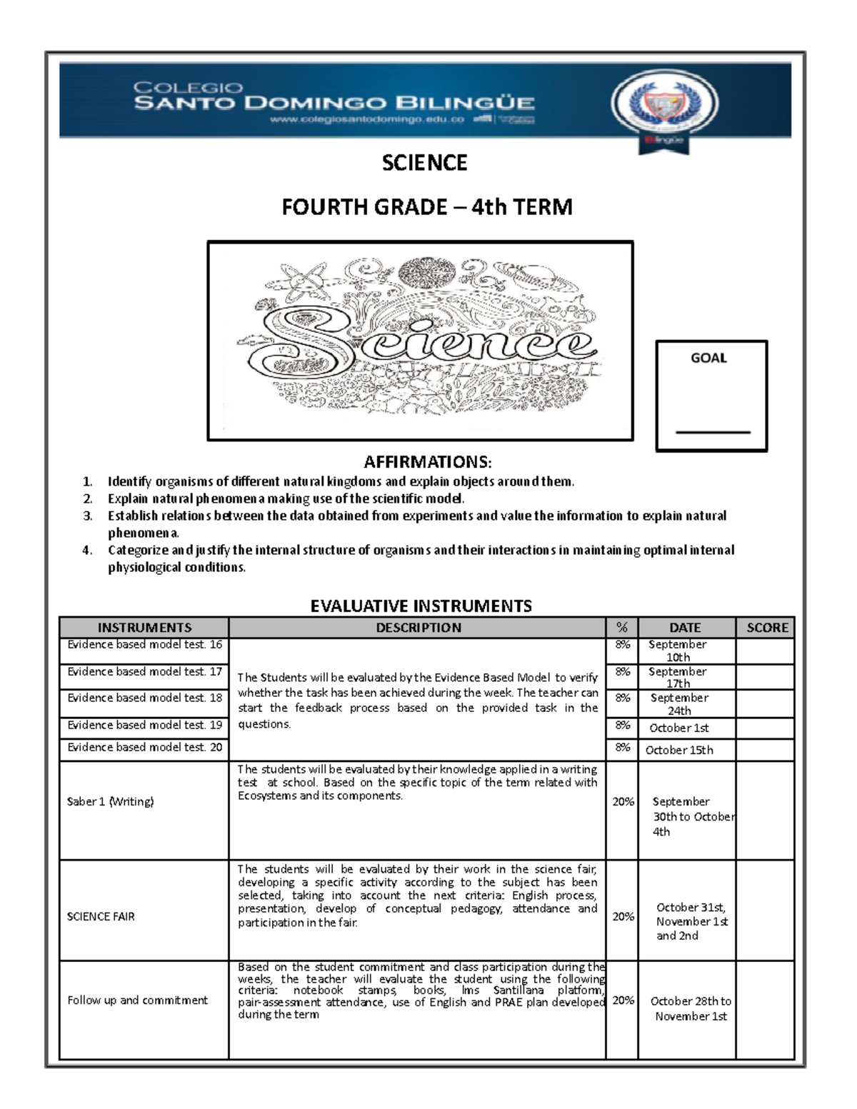 4 Grade Science Fourth TERM 2024 - SCIENCE FOURTH GRADE – 4th TERM ...