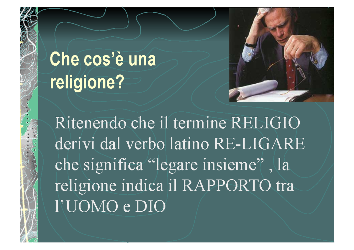 Le Religioni Cristianesimo Ebraismo Islam - Ritenendo che il termine ...