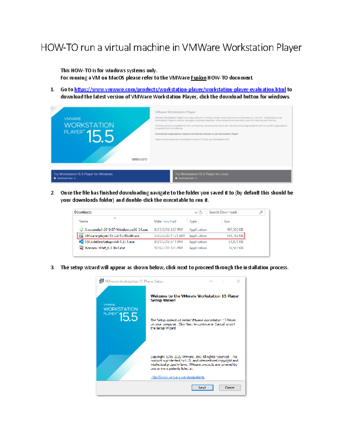 Howto Run Vm In Vmware Player How To Run A Virtual Machine In Vmware