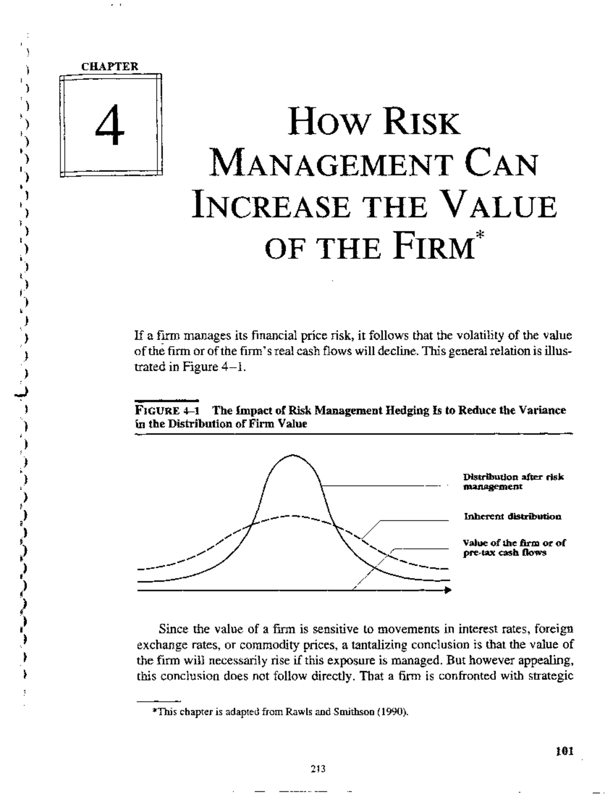 Risk management - CHAPTER How RIsK MANAGEMENT CAN INCREASE THE VALUE OF ...