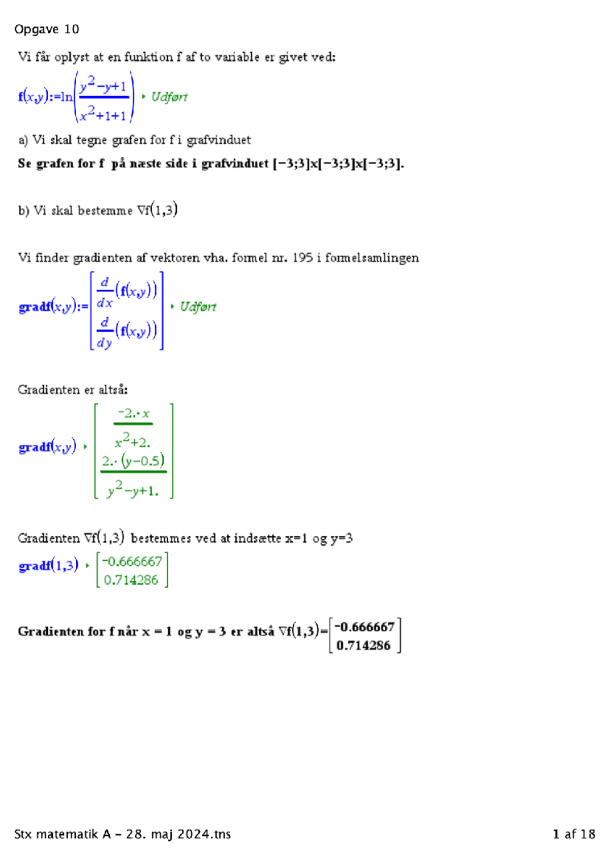 Stx matematik A - 28. maj 2024 - Matematik - Studocu