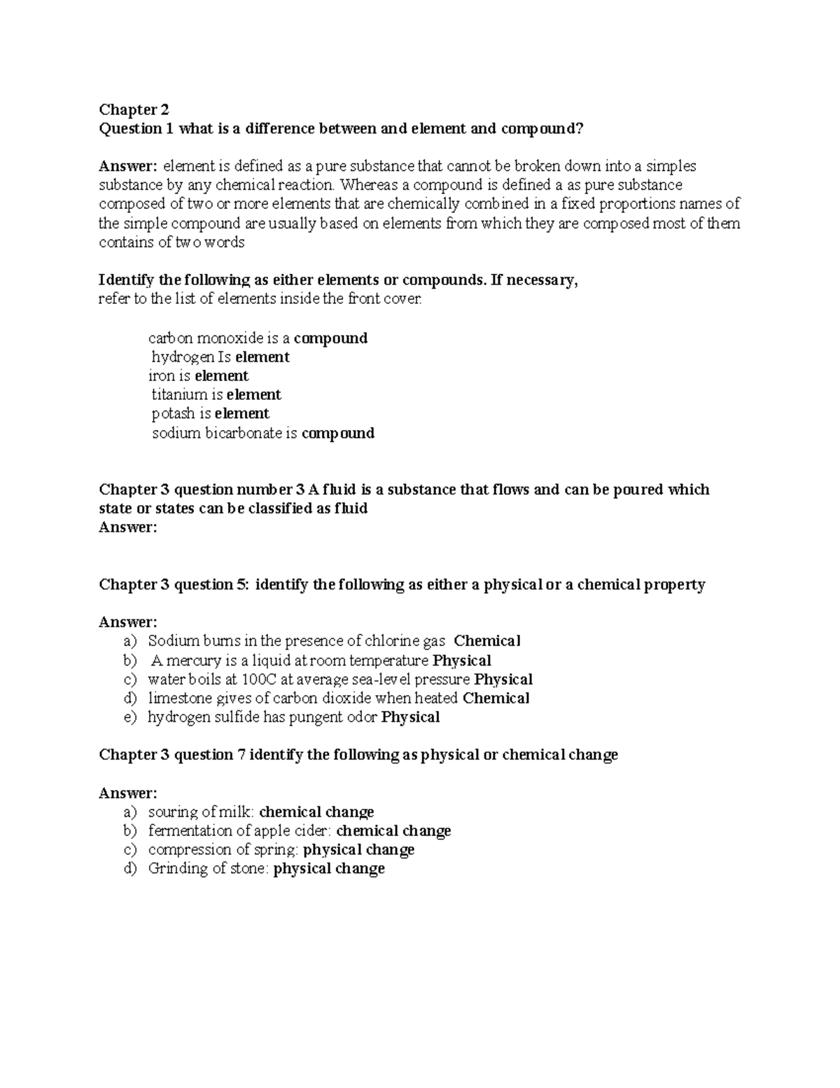 Chemistry Assigment 1 Assignment Chapter 2 Question 1 What Is A Difference Between And