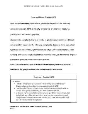 Week 2 Practice OSCE Vital Signs doc sept 19 - OSCE SCENARIO: You are ...