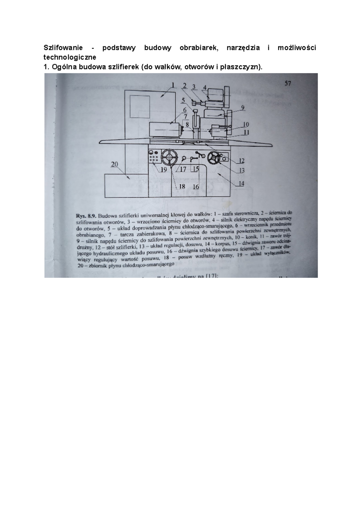 Szlifowanie LAB - Notatki do labów - Szlifowanie - podstawy budowy ...