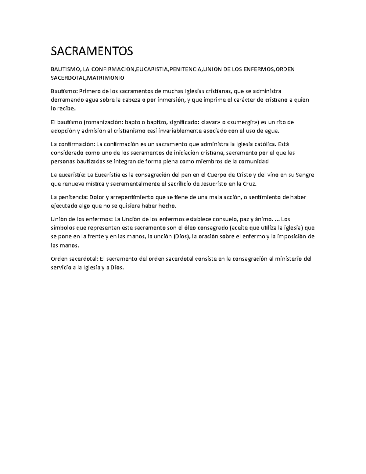 Sacramentos - El bautismo (romanización: bapto o baptizo, significado ...