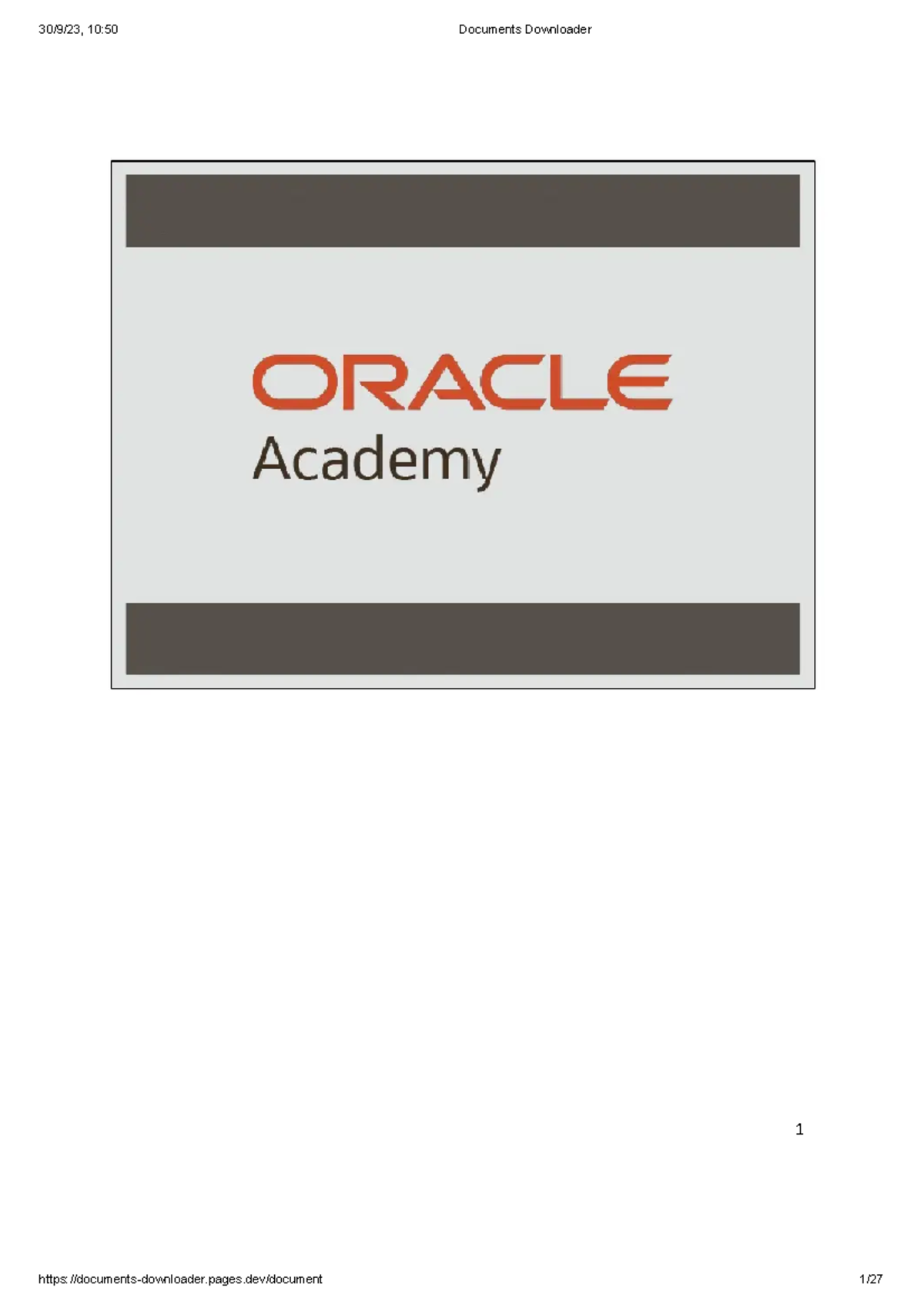 Oracle 1-1 - Java 1-1 - Copyright © 2022, Oracle y/o sus filiales. Oracle, Java y MySQL son ...