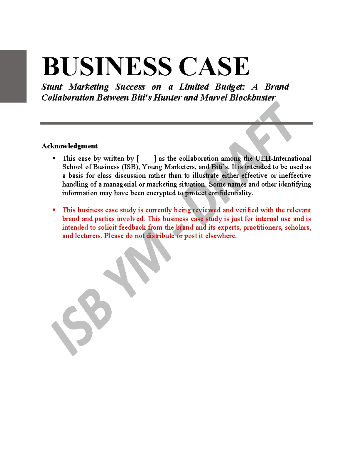 Bitis Hunter 2018 - Brand collaboration - Marvel case - ISB Ver3 2023 ...