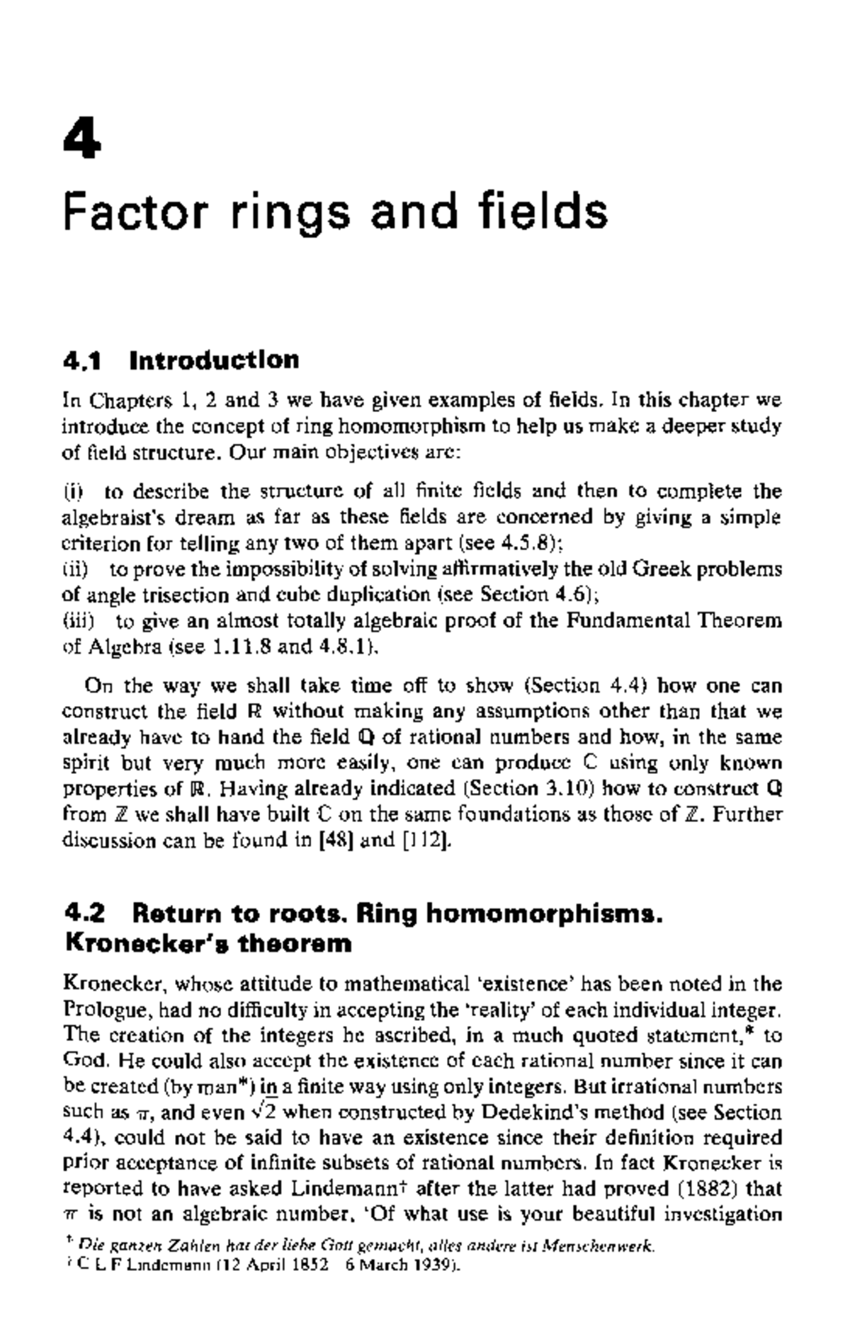 Rings Fields Abstract Algebra 6 - 4 Factor rings and fields 4 ...